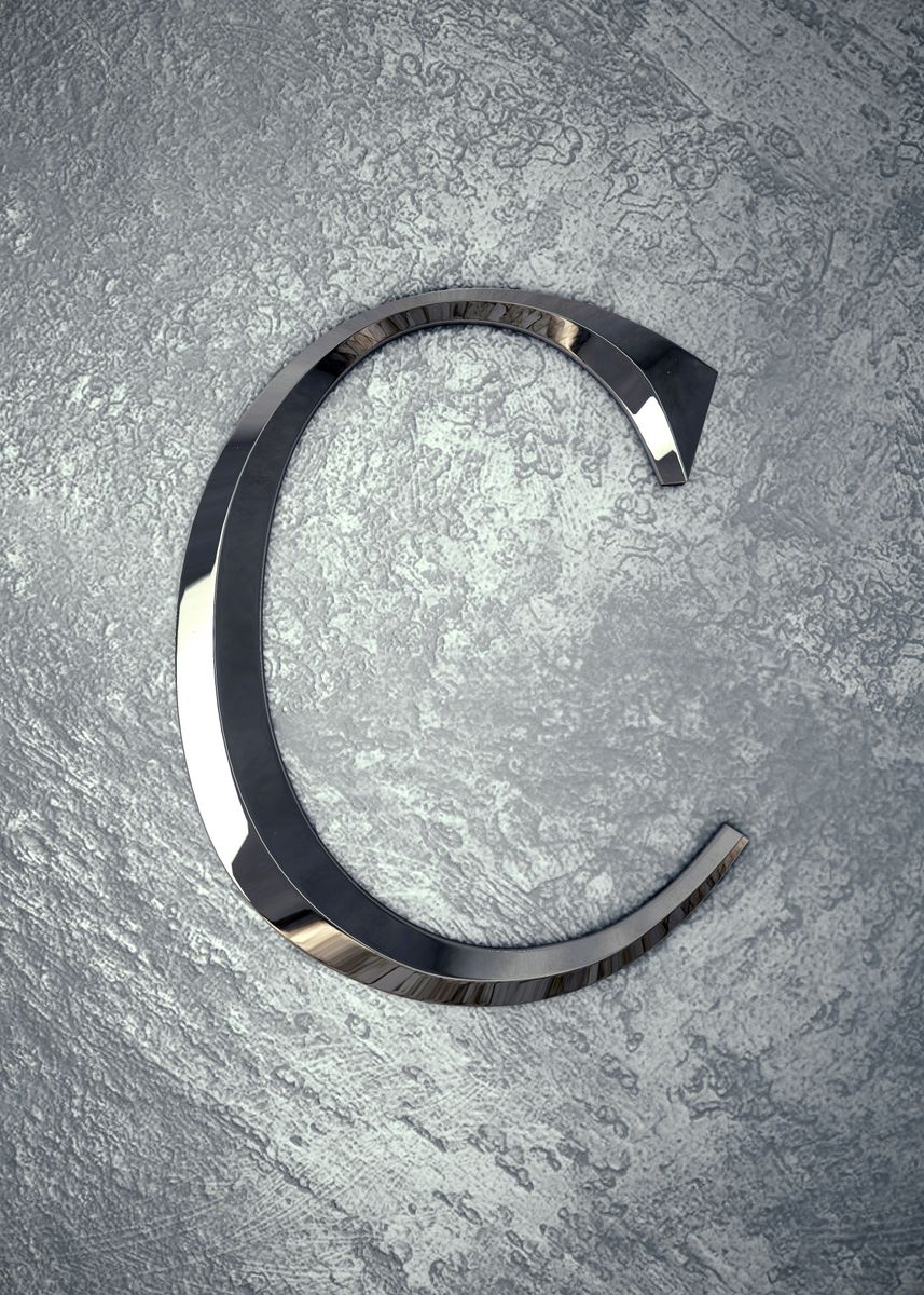 'Letter Roman Numbers C 100' Poster, picture, metal print, paint by ...