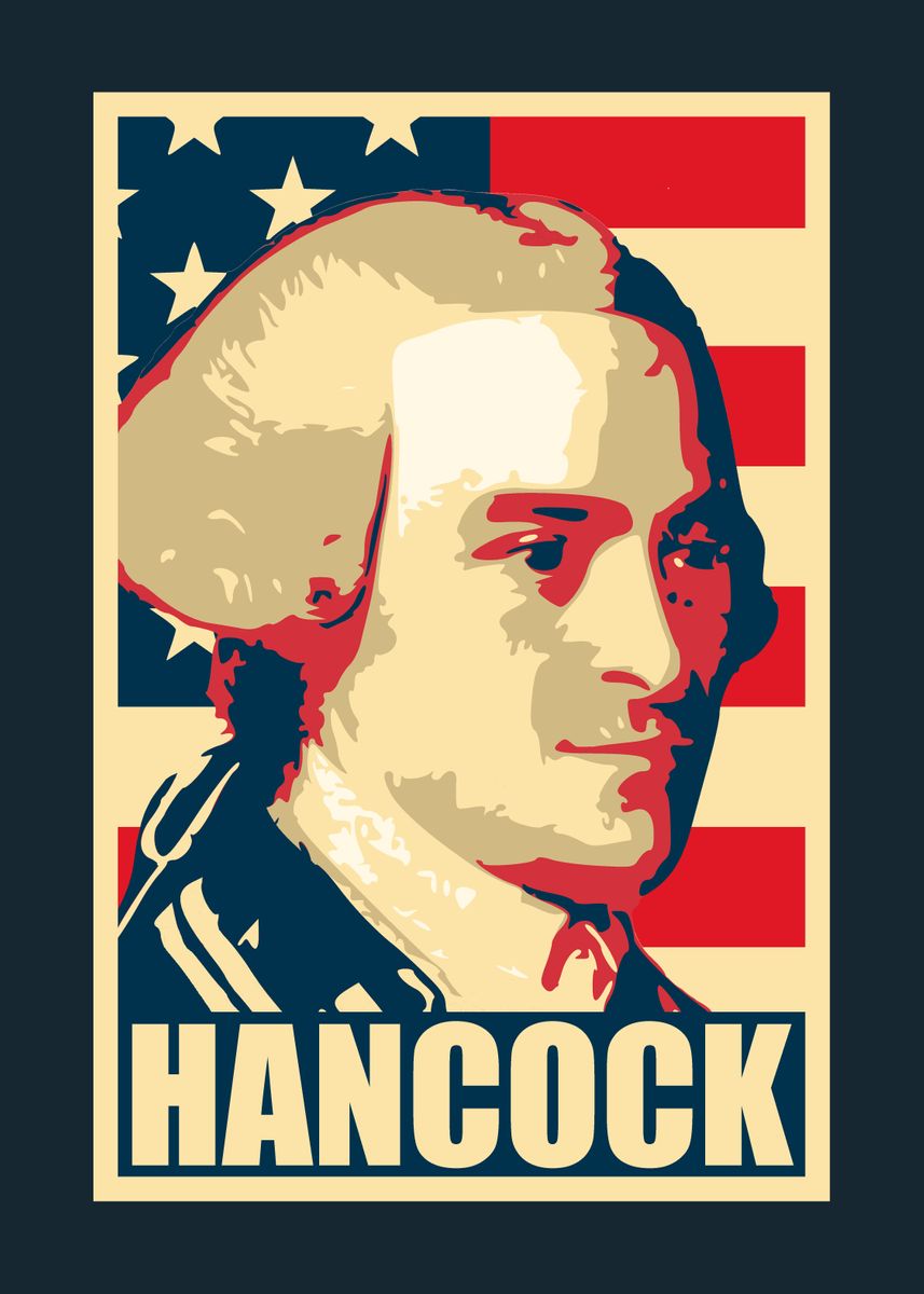 'John Hancock The American' Poster, picture, metal print, paint by ...