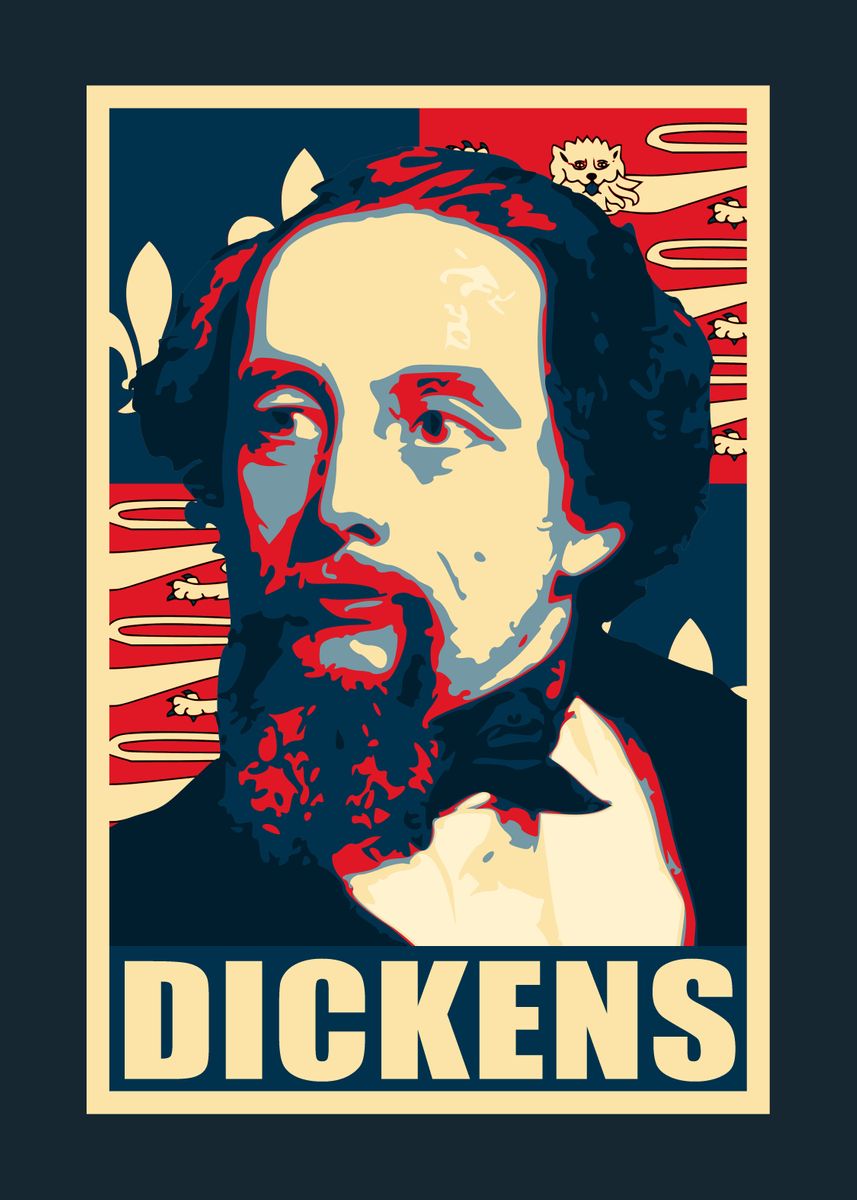 'Charles Dickens ' Poster, picture, metal print, paint by Filip Hellman ...