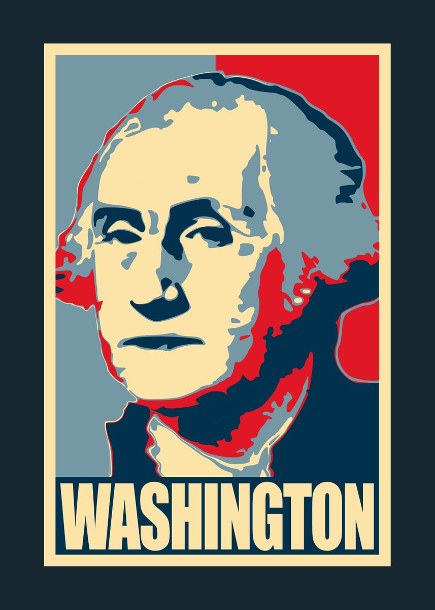 'George Washington Pop Art' Poster, picture, metal print, paint by ...