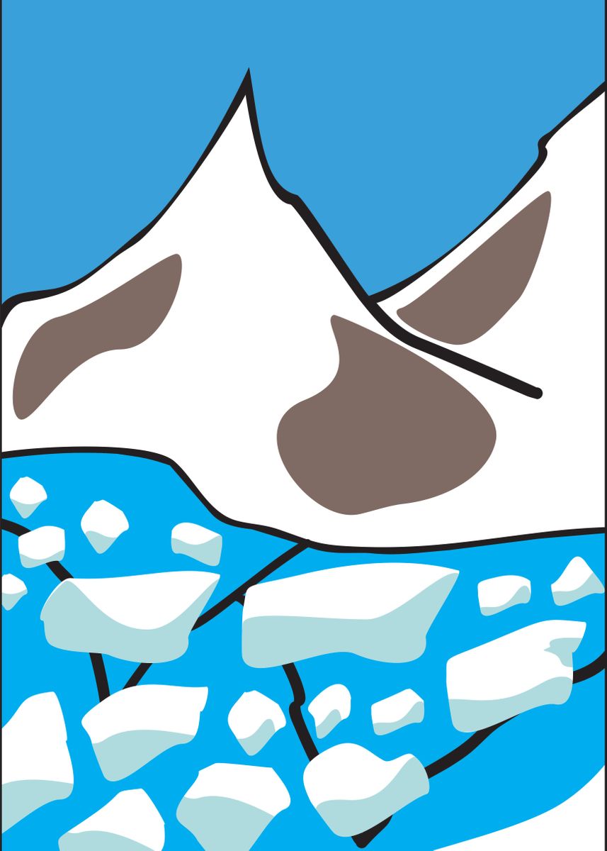 'poster mountain 100419' Poster by Salman Abdul Hafid | Displate