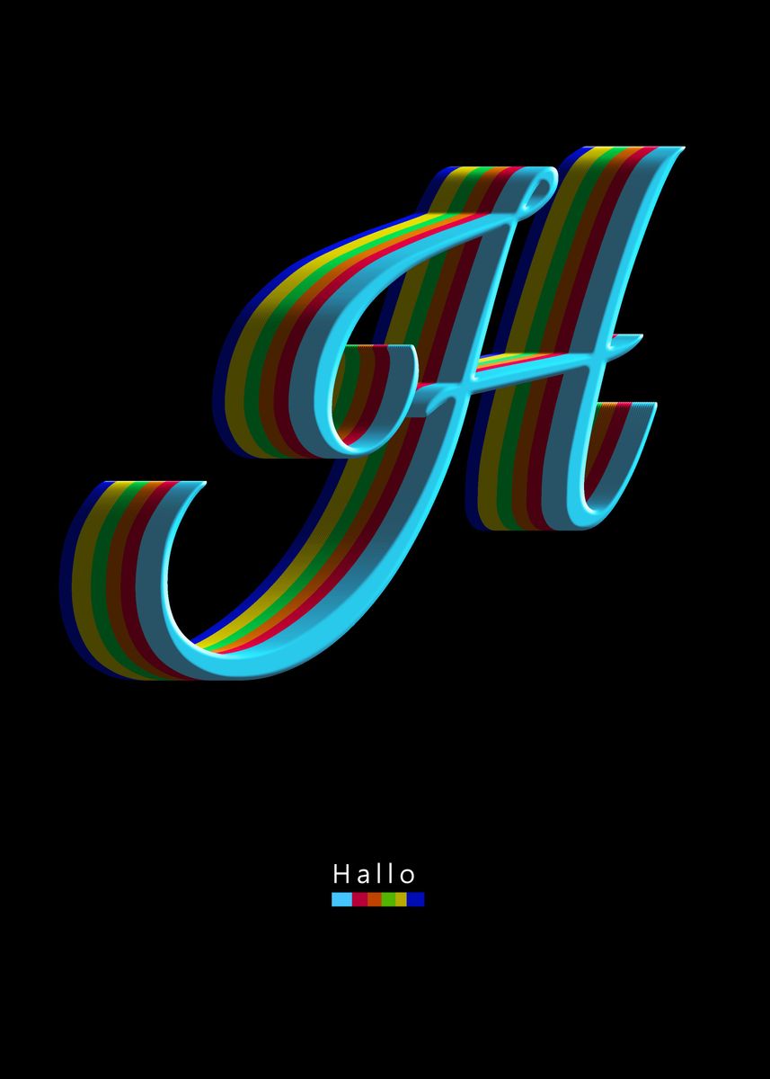 'Hallo' Poster by agus budiman | Displate