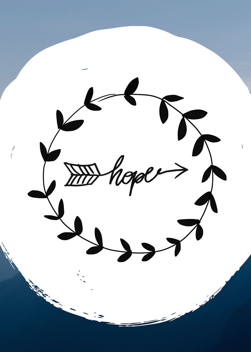 'hope' Poster, picture, metal print, paint by Izabela Szafran ...