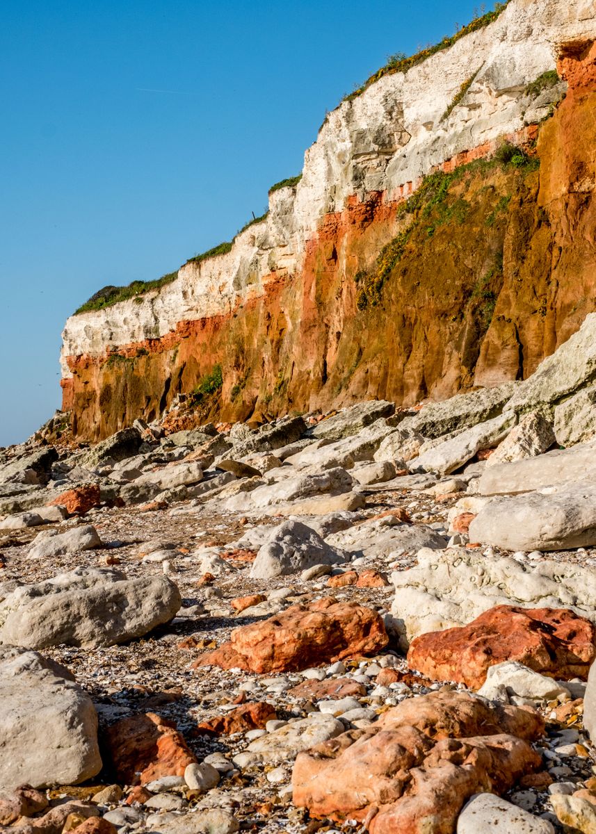 'Hunstanton Cliffs ' Poster by Neal Trafankowski | Displate