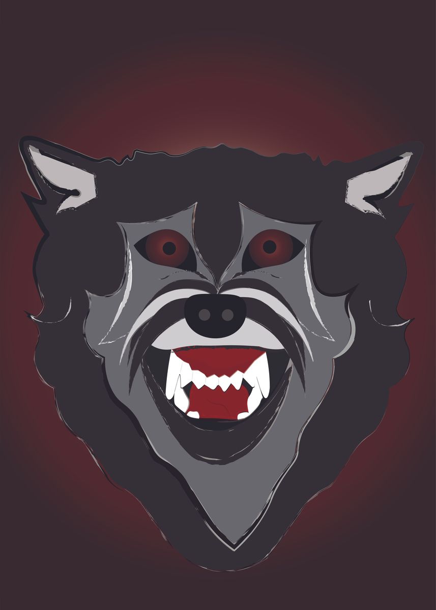 'THE VENGEFUL WOLF' Poster, picture, metal print, paint by Gift Chipeta ...