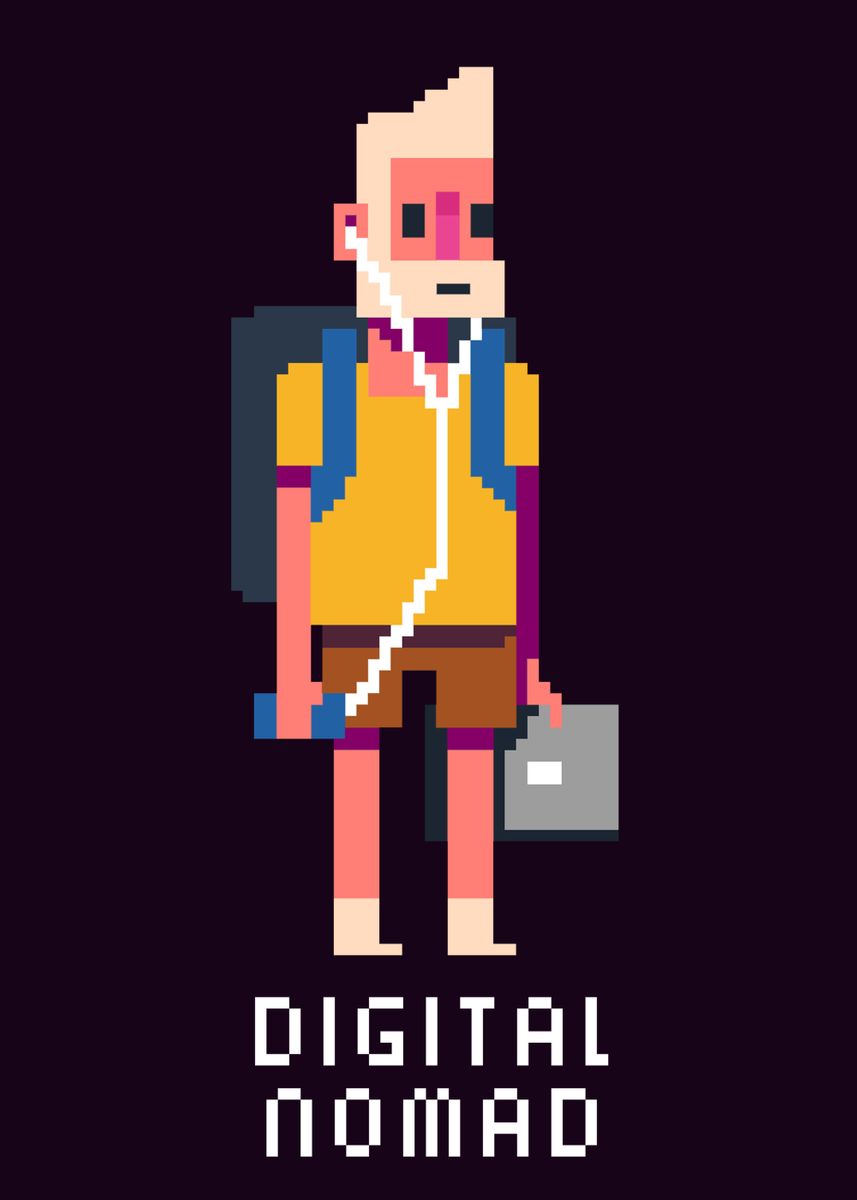 'digital nomad' Poster by Louis roskosch | Displate