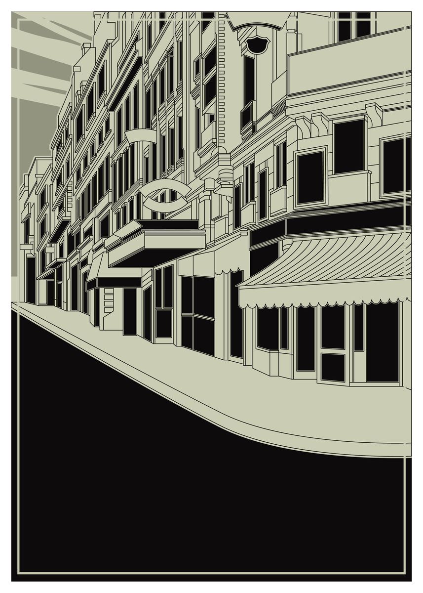 'Corner Shop' Poster by Ralph Frankenberg | Displate