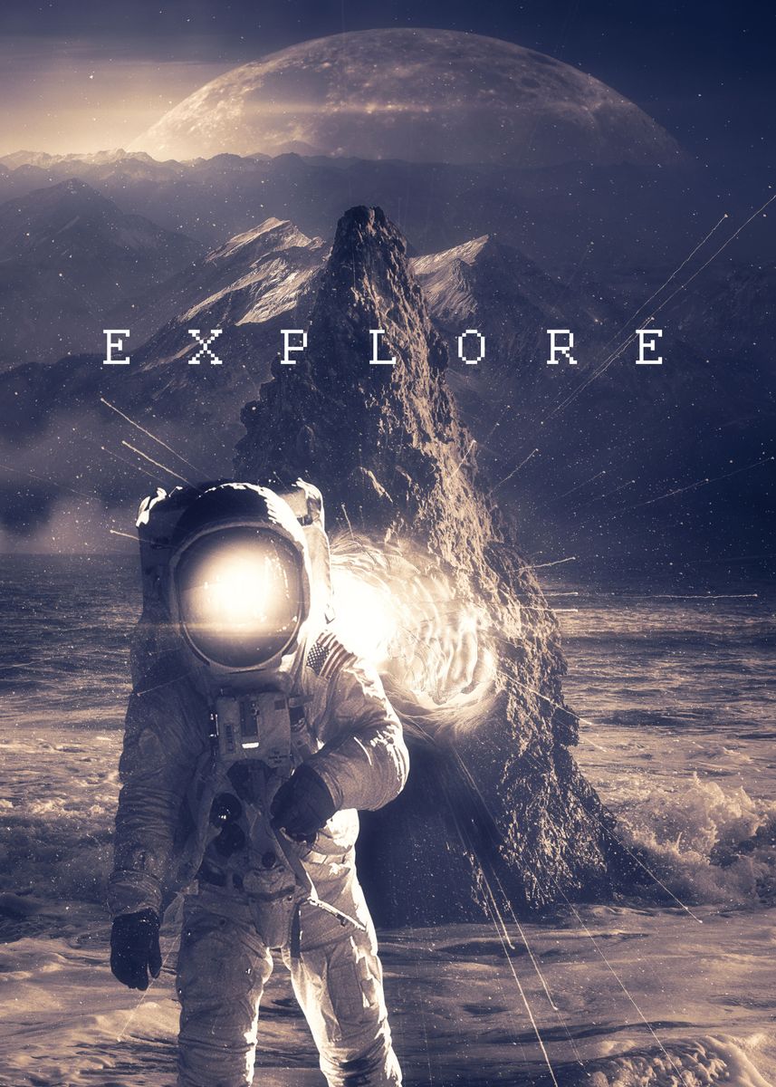 'Explore v1' Poster, picture, metal print, paint by Ravi Shankar | Displate