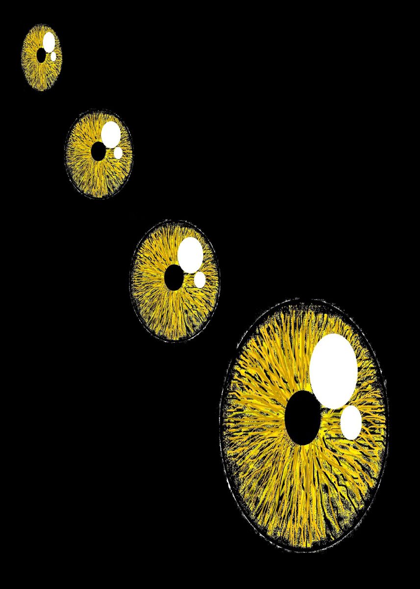 'Yellow Eyes Planet' Poster by Dalzim Lee | Displate