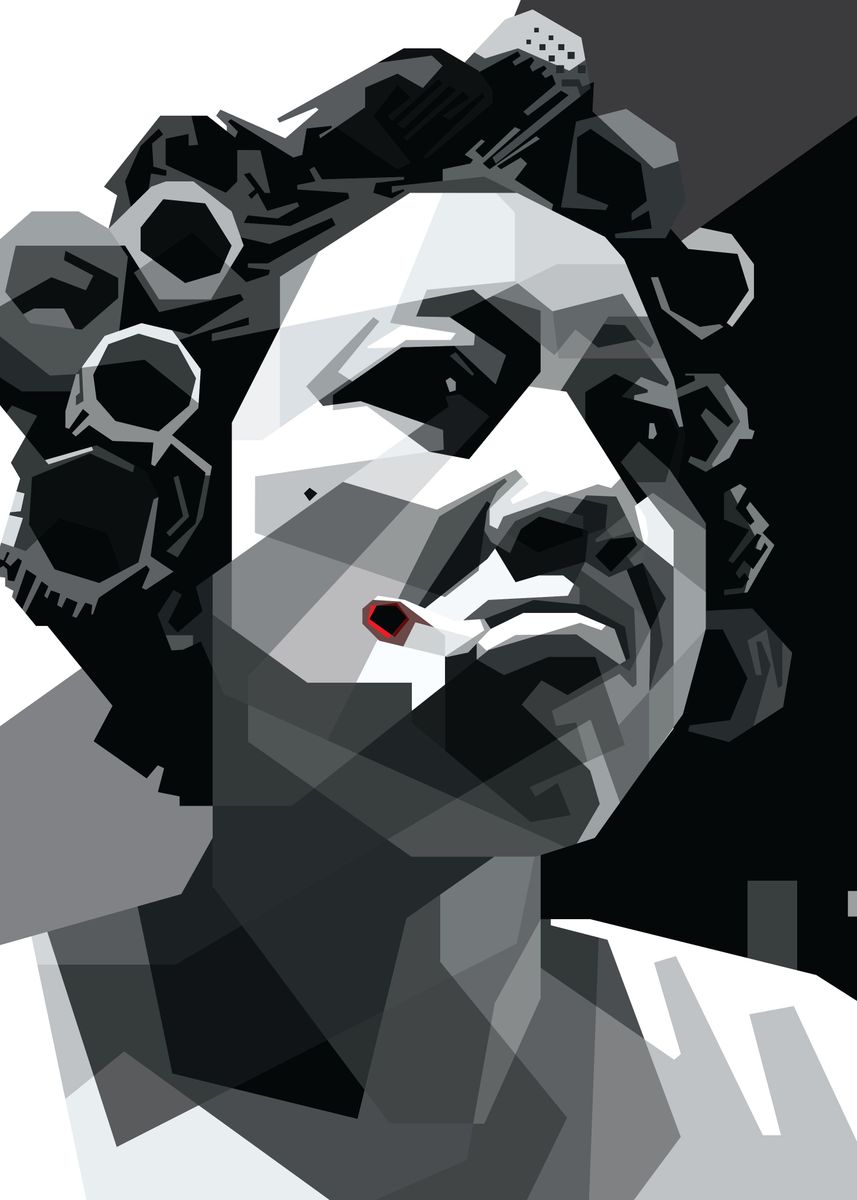 'Landlady' Poster, picture, metal print, paint by Ef Fadli | Displate