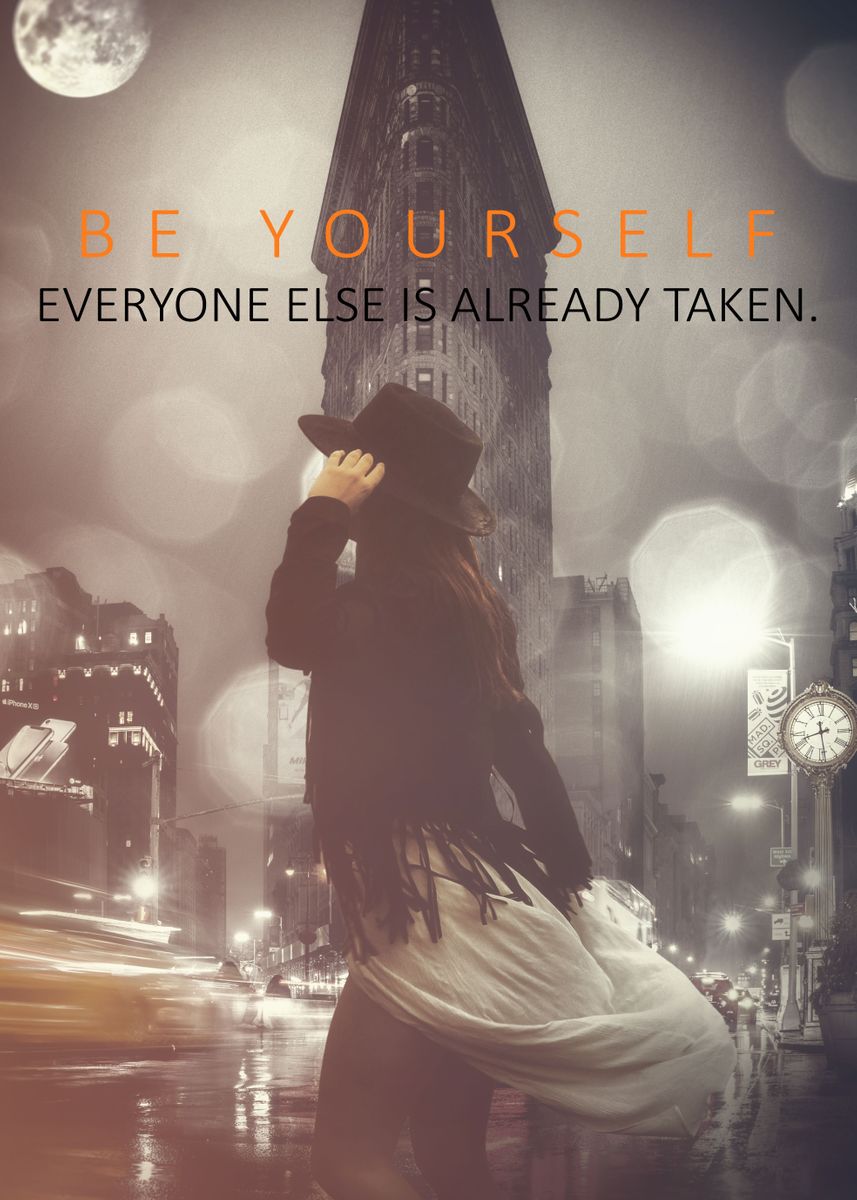 'Be Yourself' Poster by Ravi Shankar | Displate