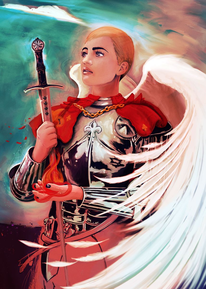 'Jane DArc' Poster, picture, metal print, paint by Stephan Parylak ...
