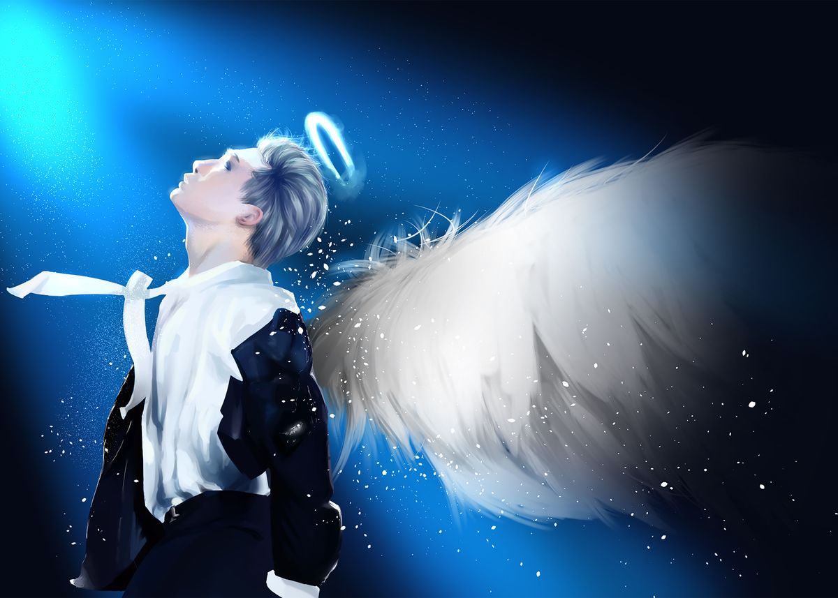 'Park Jimin Angel' Poster by Chelsea Pantin | Displate