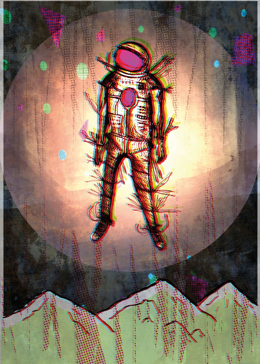 'spaceman' Poster by Francisco Toledo | Displate