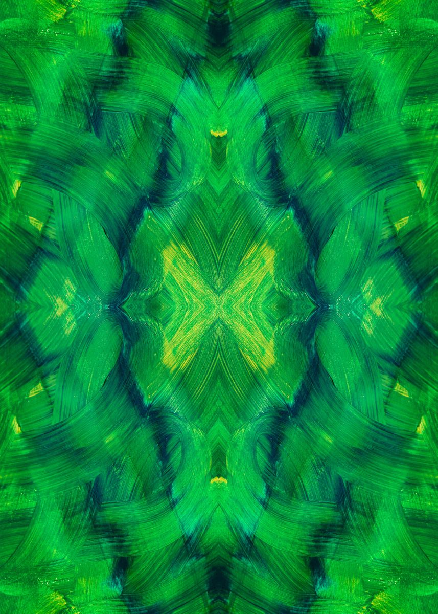 'Green no 10' Poster, picture, metal print, paint by RowanArt Creation ...