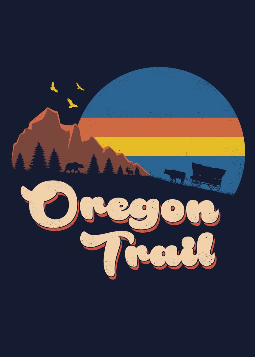 'Retro Oregon Trail' Poster by vp trinidad | Displate