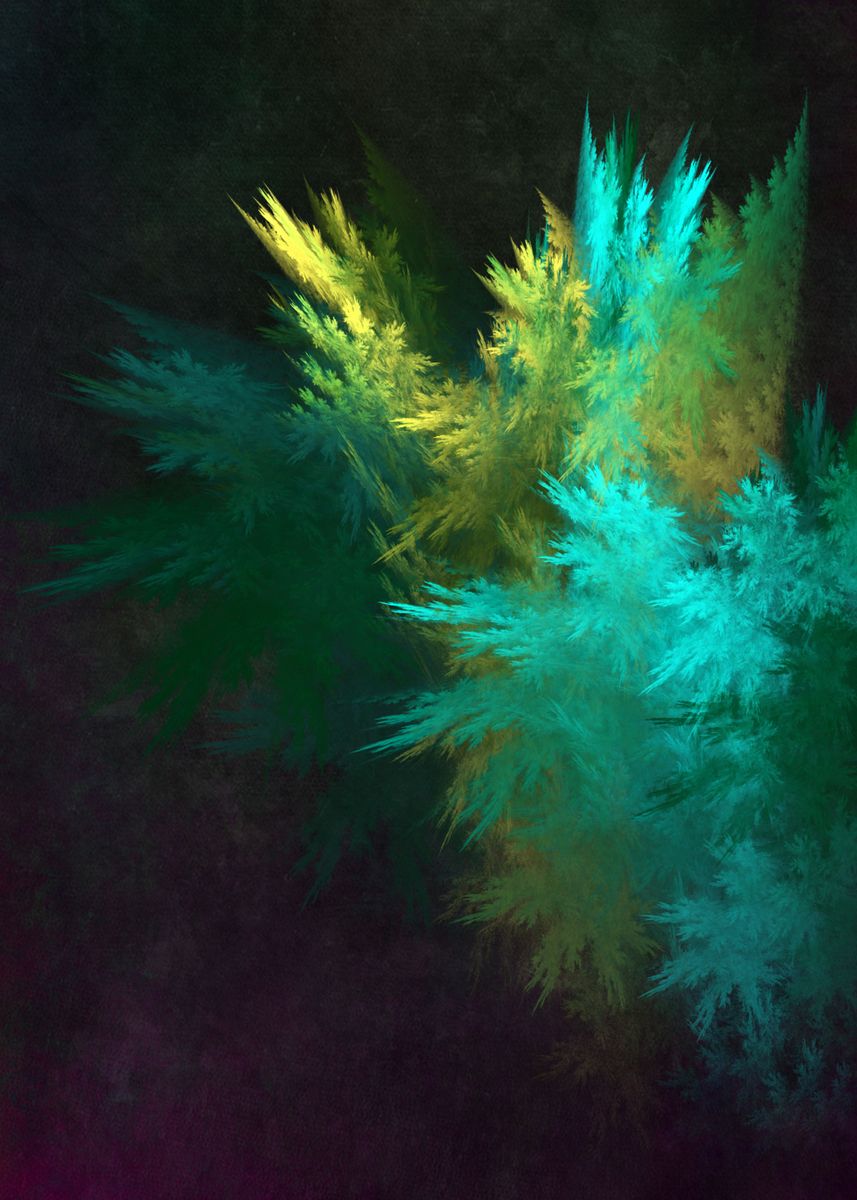 'Fractal art Forest 1' Poster, picture, metal print, paint by JBJart ...