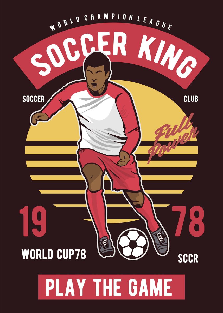 'Football' Poster by Aloke Design | Displate