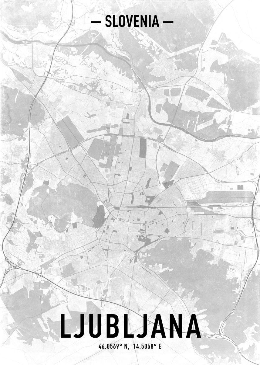 'Ljubljana' Poster by Cornel Vlad | Displate