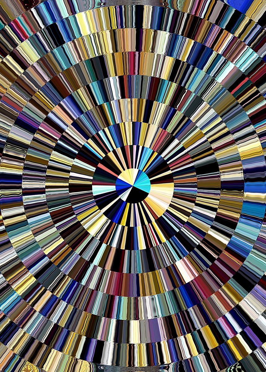 'Celebration Radial' Poster, picture, metal print, paint by David Lee ...