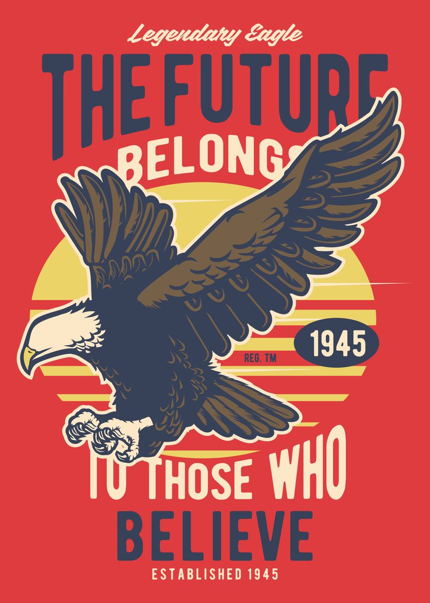 'Legendary Eagle' Poster, picture, metal print, paint by Aloke Design ...