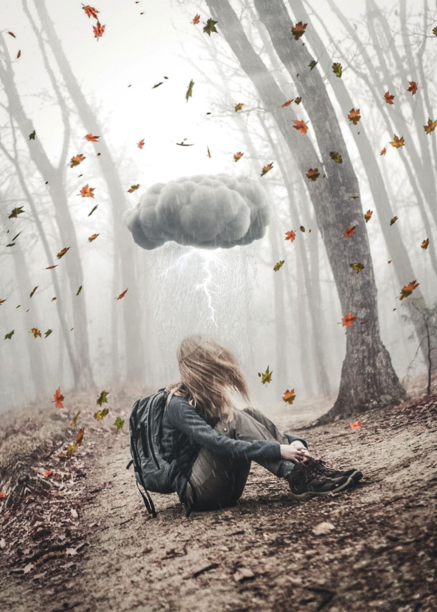 'Cloud Depression Effects' Poster, picture, metal print, paint by Gen Z ...
