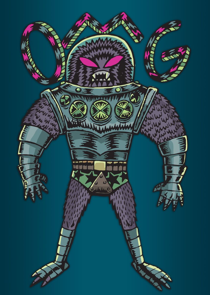 'OMG Monster' Poster by Dusan Pavlic | Displate