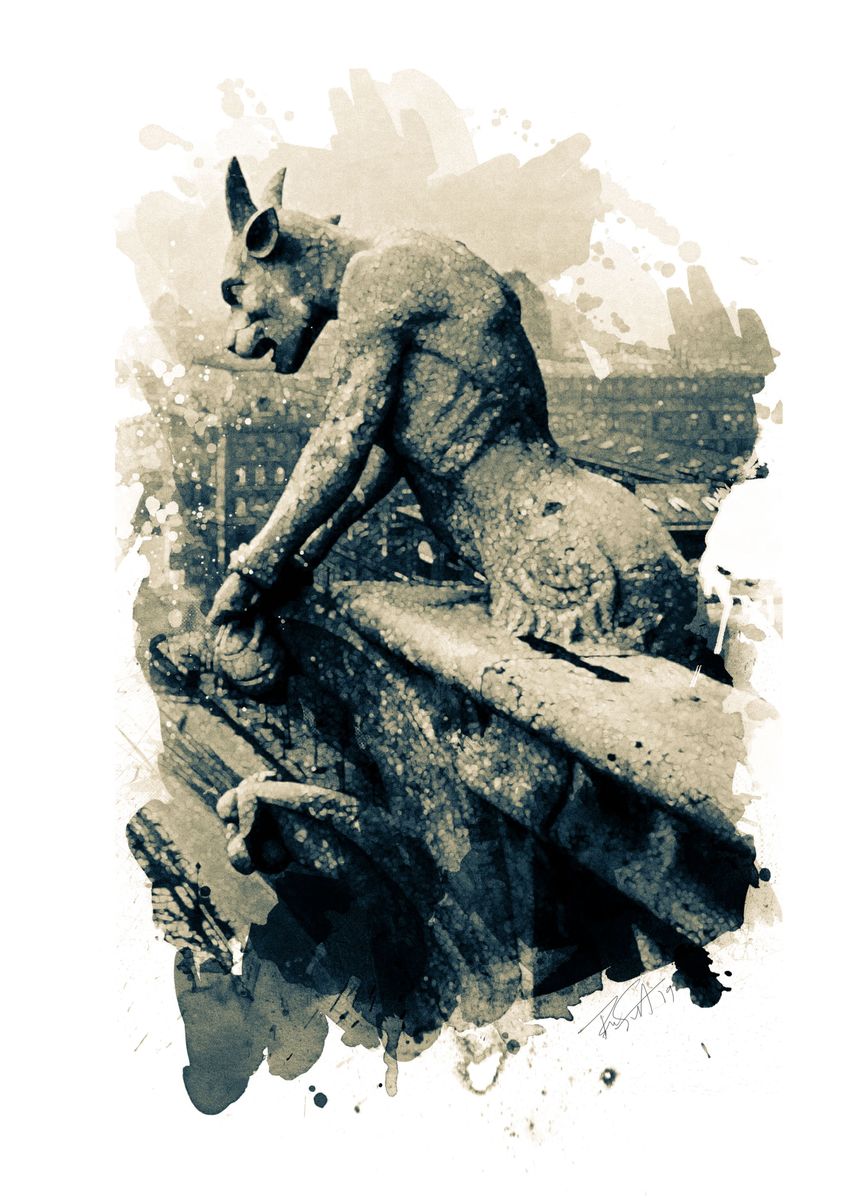 'Overlooking' Poster, picture, metal print, paint by Brian Scutt | Displate