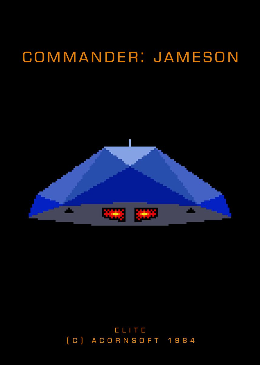 'Elite' Poster, picture, metal print, paint by 7bitretro | Displate