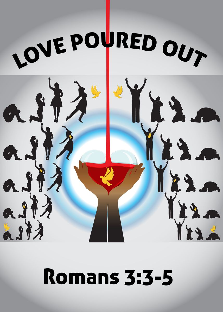'Love Poured Out' Poster, picture, metal print, paint by Dionne Hunte ...
