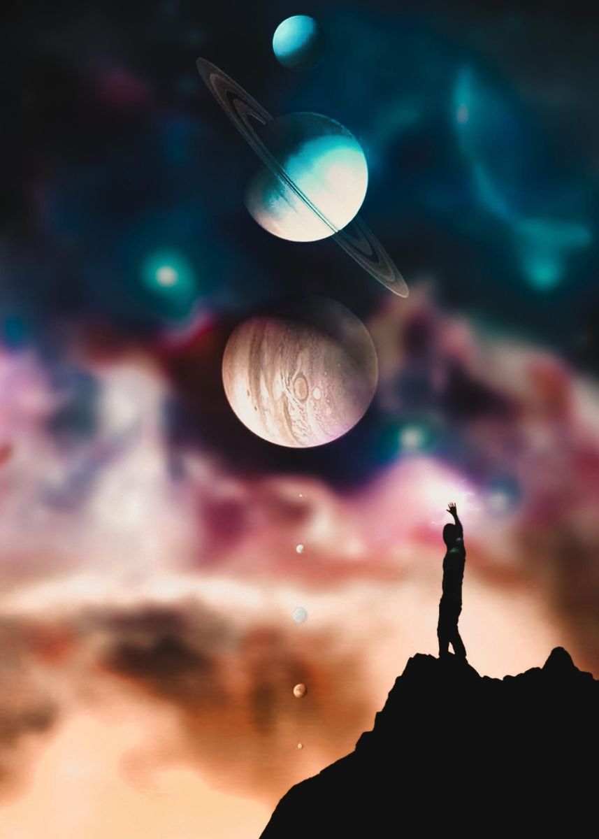 'The Master Solar System' Poster, picture, metal print, paint by Gen Z ...