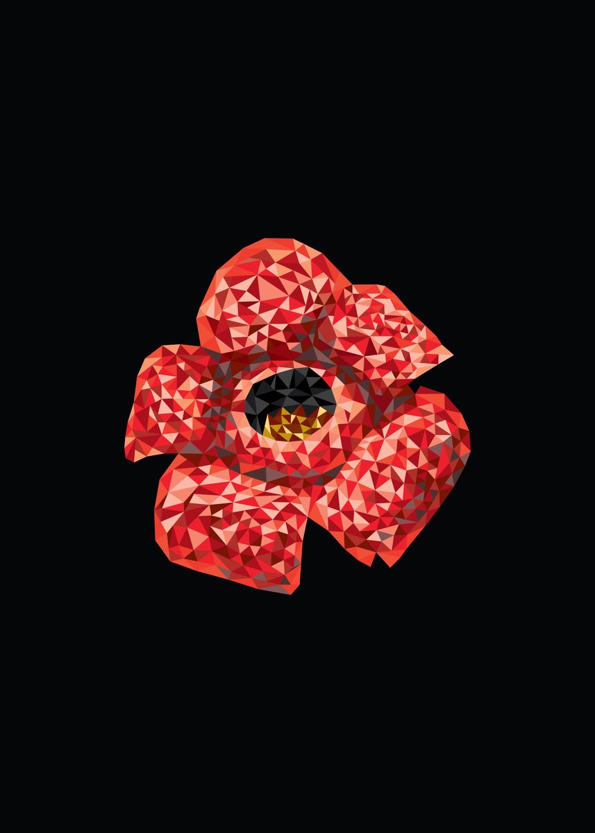 'Rafflesia' Poster, picture, metal print, paint by Cally Choo | Displate