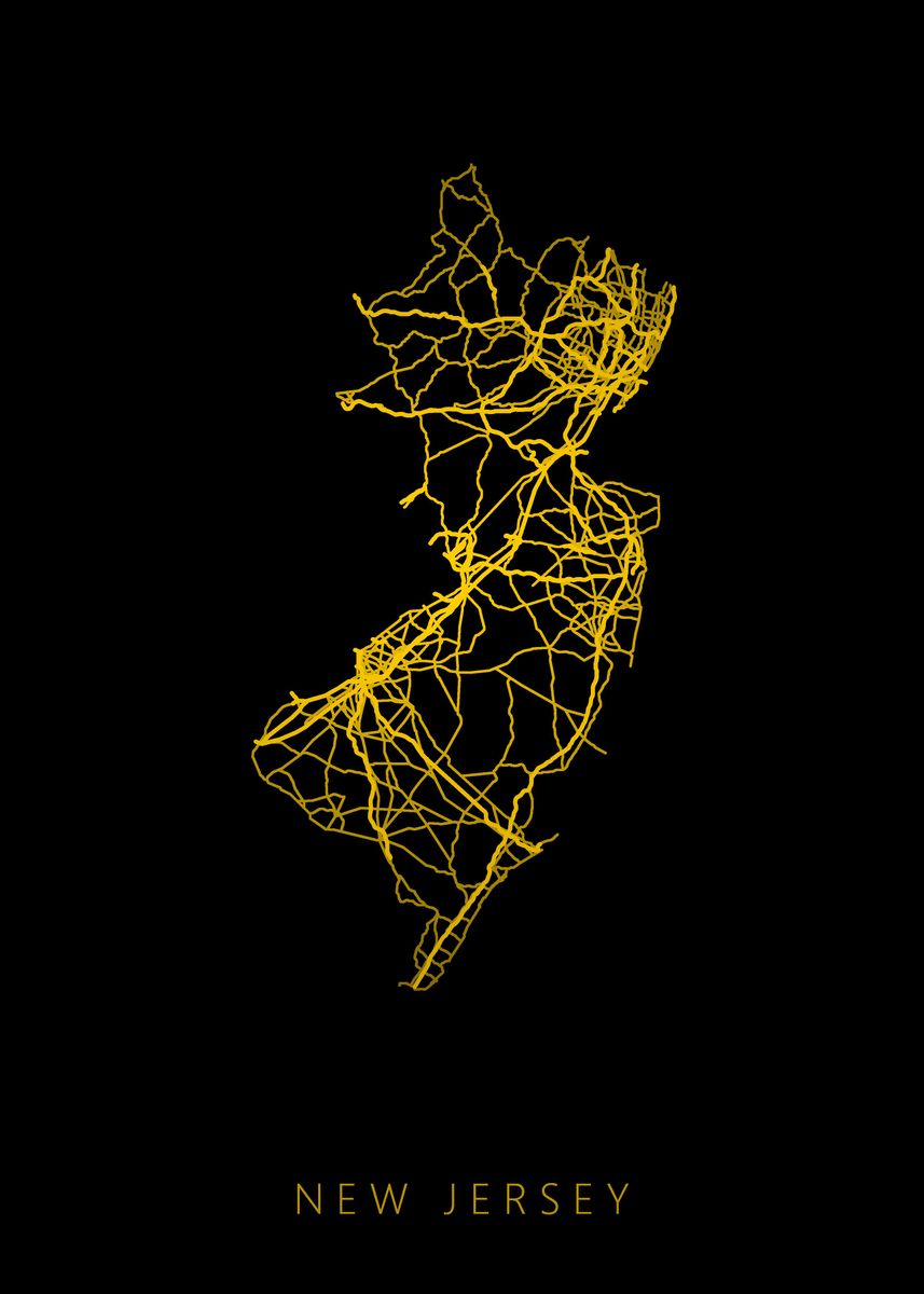 'New Jersey' Poster by Martin Krejčí | Displate