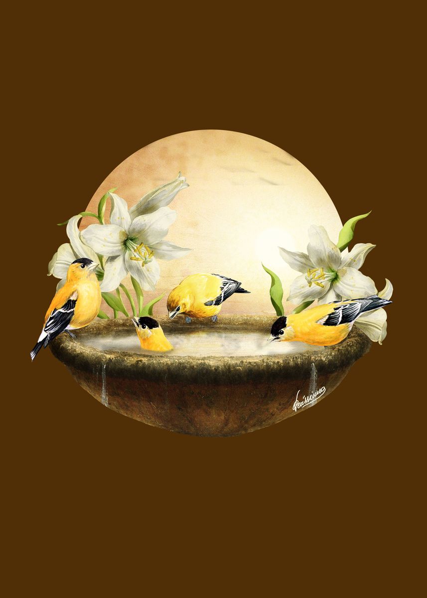 'Sunny Birds' Poster by Diogo Verissimo | Displate