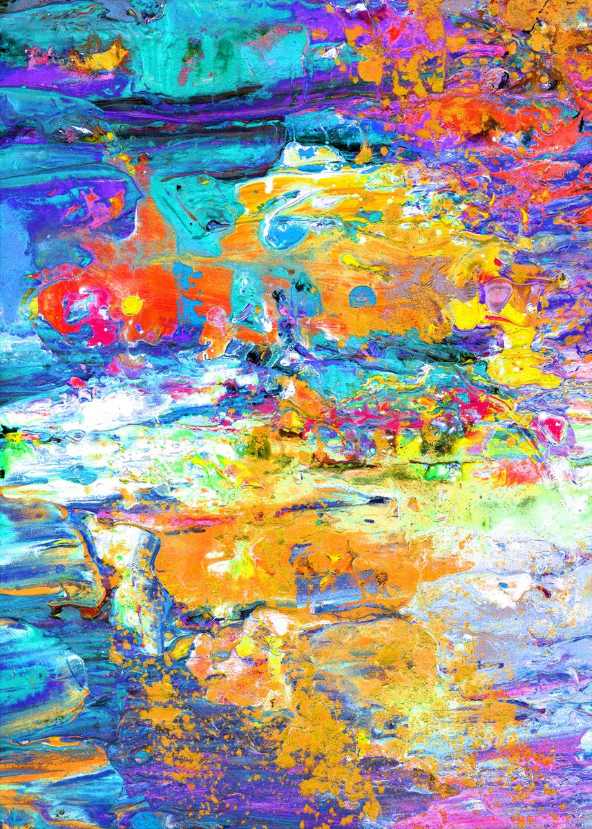 'Bright colors ' Poster, picture, metal print, paint by ...