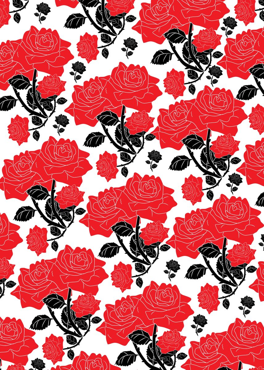 'Red Roses ' Poster by Steve Wade | Displate