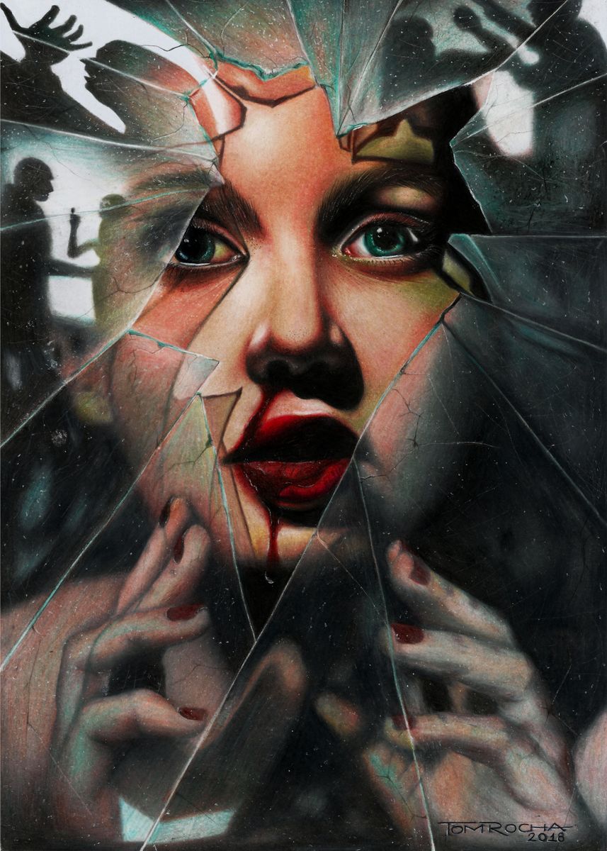 'NO VOICE' Poster, picture, metal print, paint by Tom Rocha | Displate