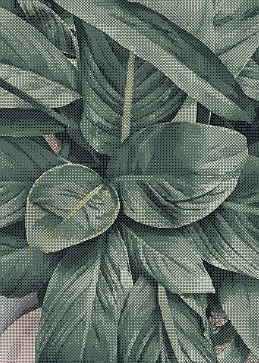 'Tropical Dither Leaves' Poster by Arie Rinanda | Displate