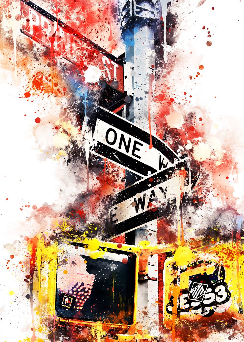 'One Way' Poster, picture, metal print, paint by Philippe HUGONNARD ...