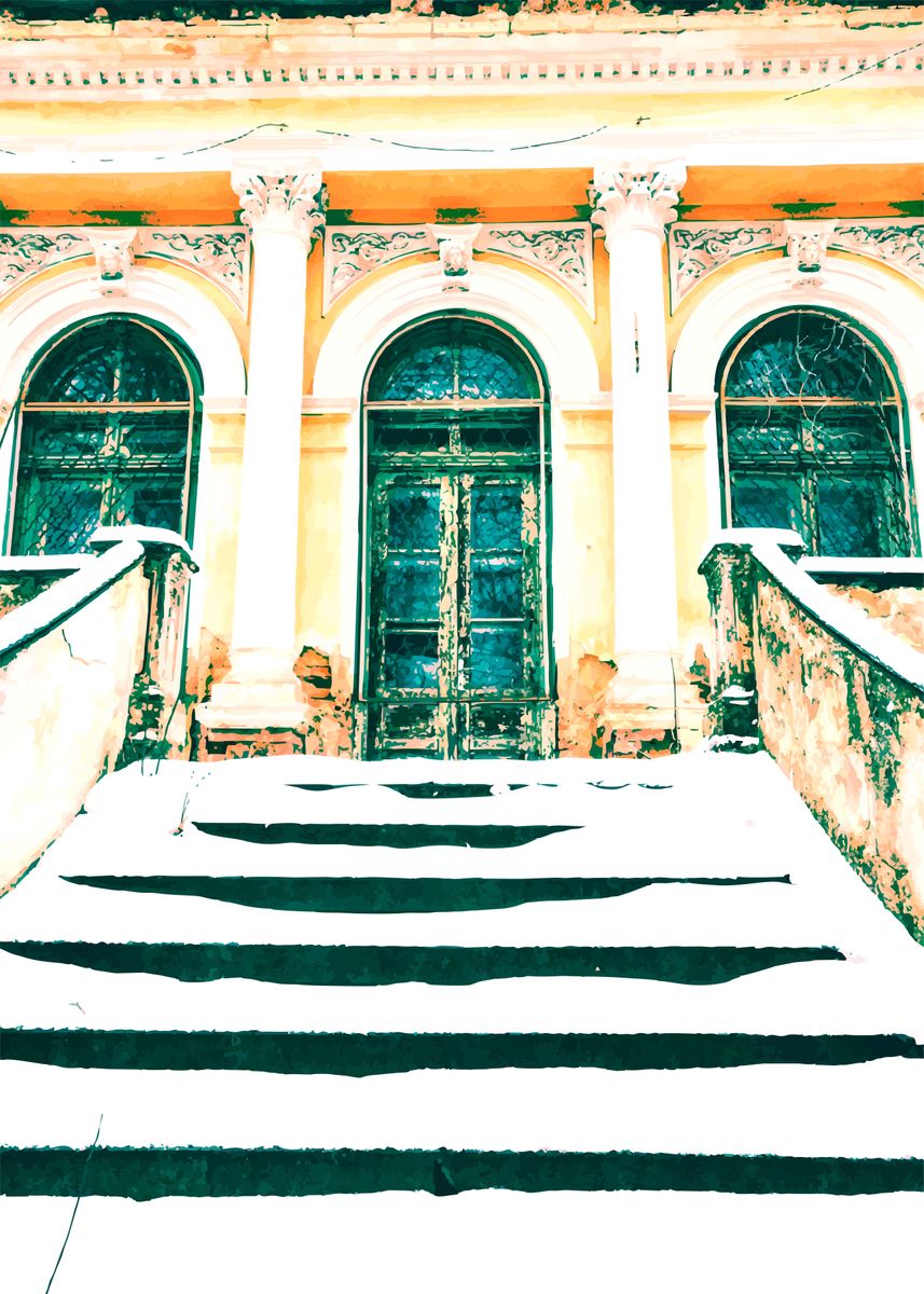 'Old Building' Poster by AdiDsgn | Displate