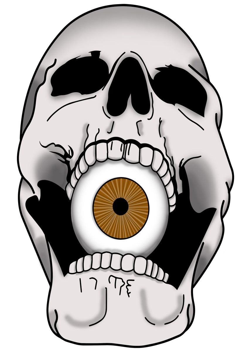 'Eye of Death' Poster, picture, metal print, paint by Fennway | Displate