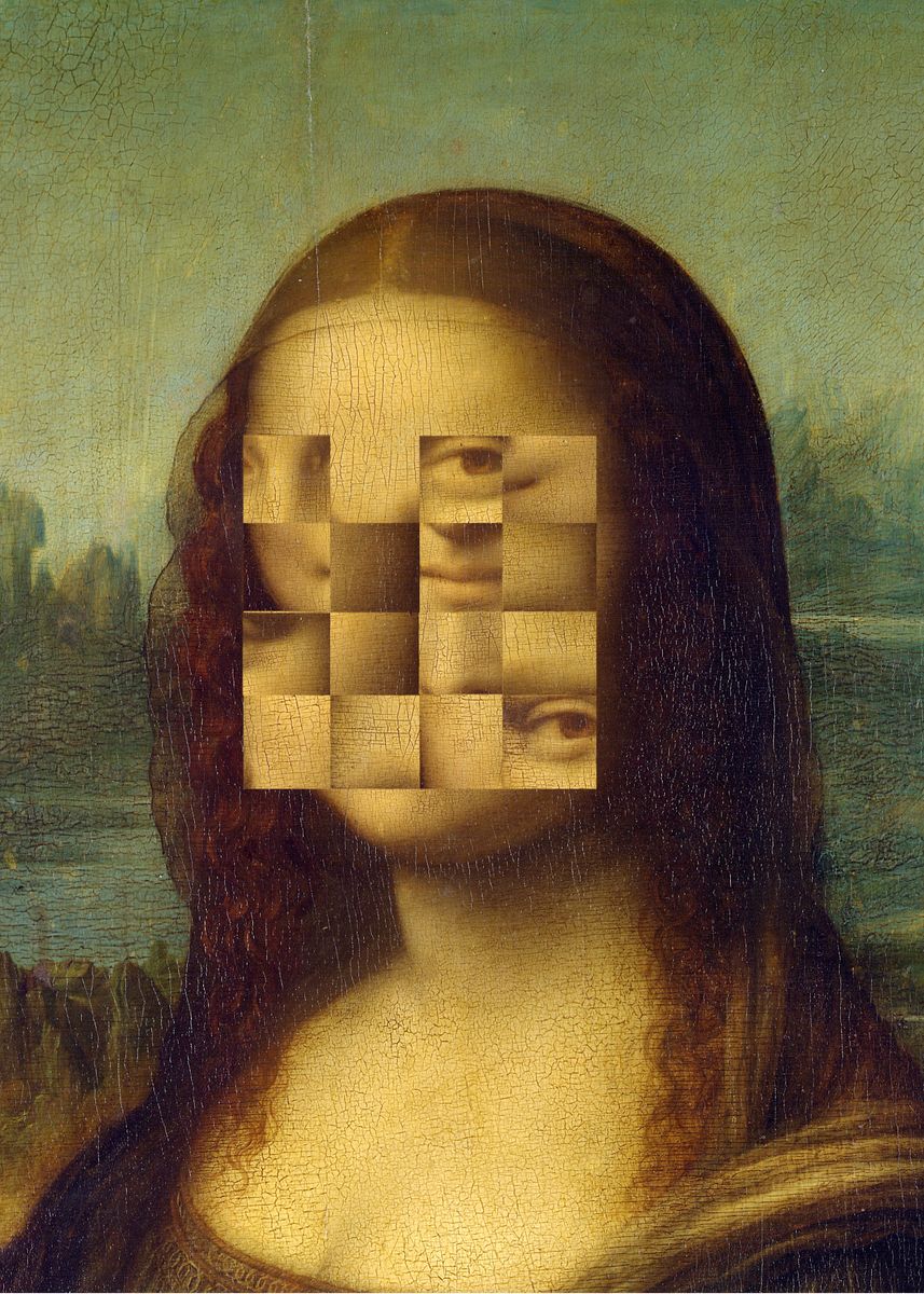 'modern Monalisa' Poster, picture, metal print, paint by Artelele ...