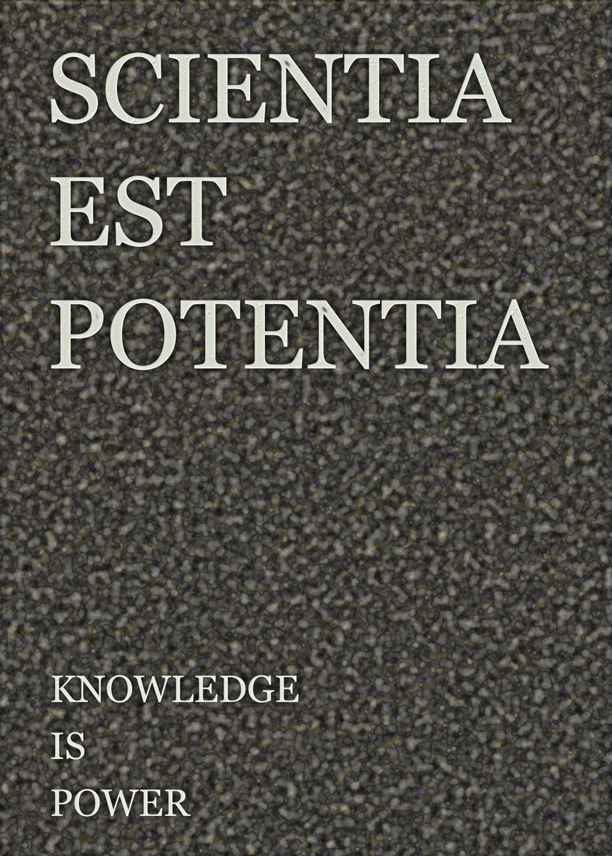 'Knowledge Is Power' Poster by Josh B | Displate