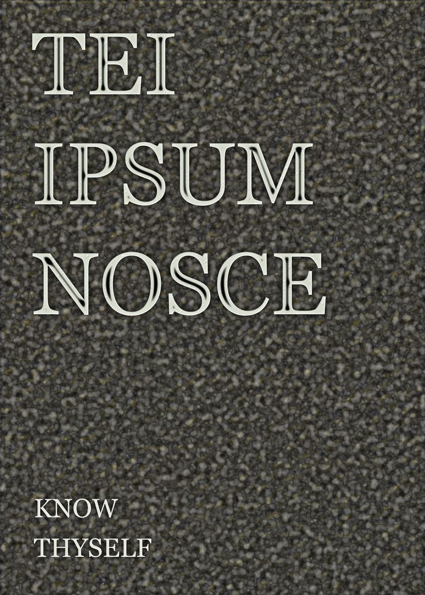 'Know Thyself' Poster, picture, metal print, paint by Josh B | Displate