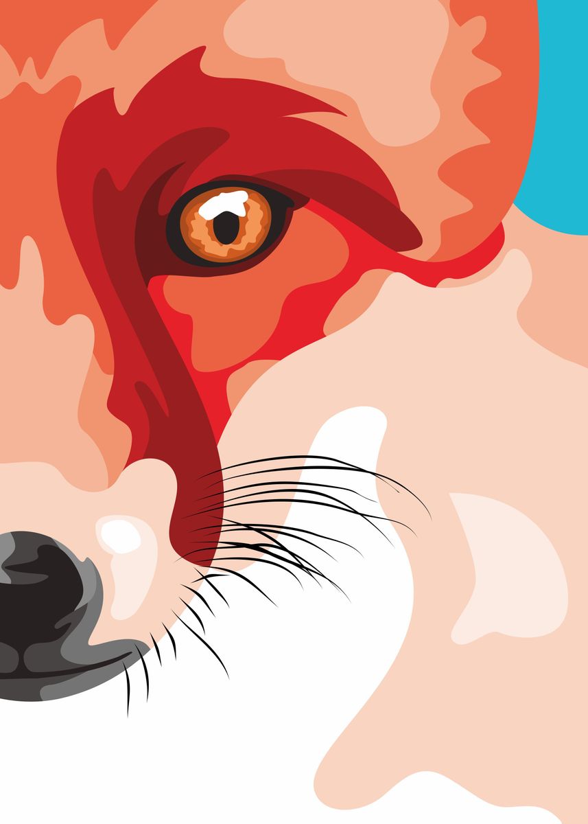 'Fox' Poster by Tafiz Store | Displate