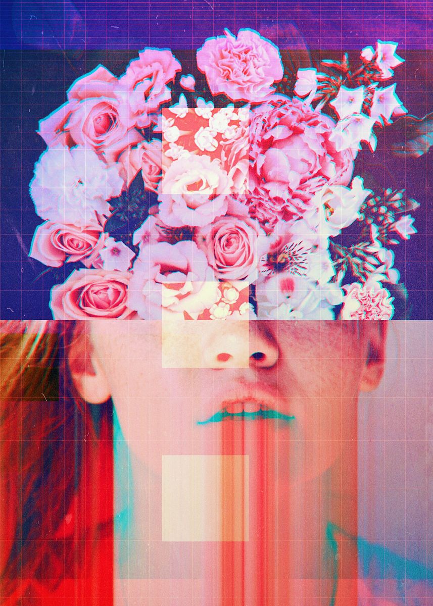 'Split' Poster, picture, metal print, paint by seam less | Displate