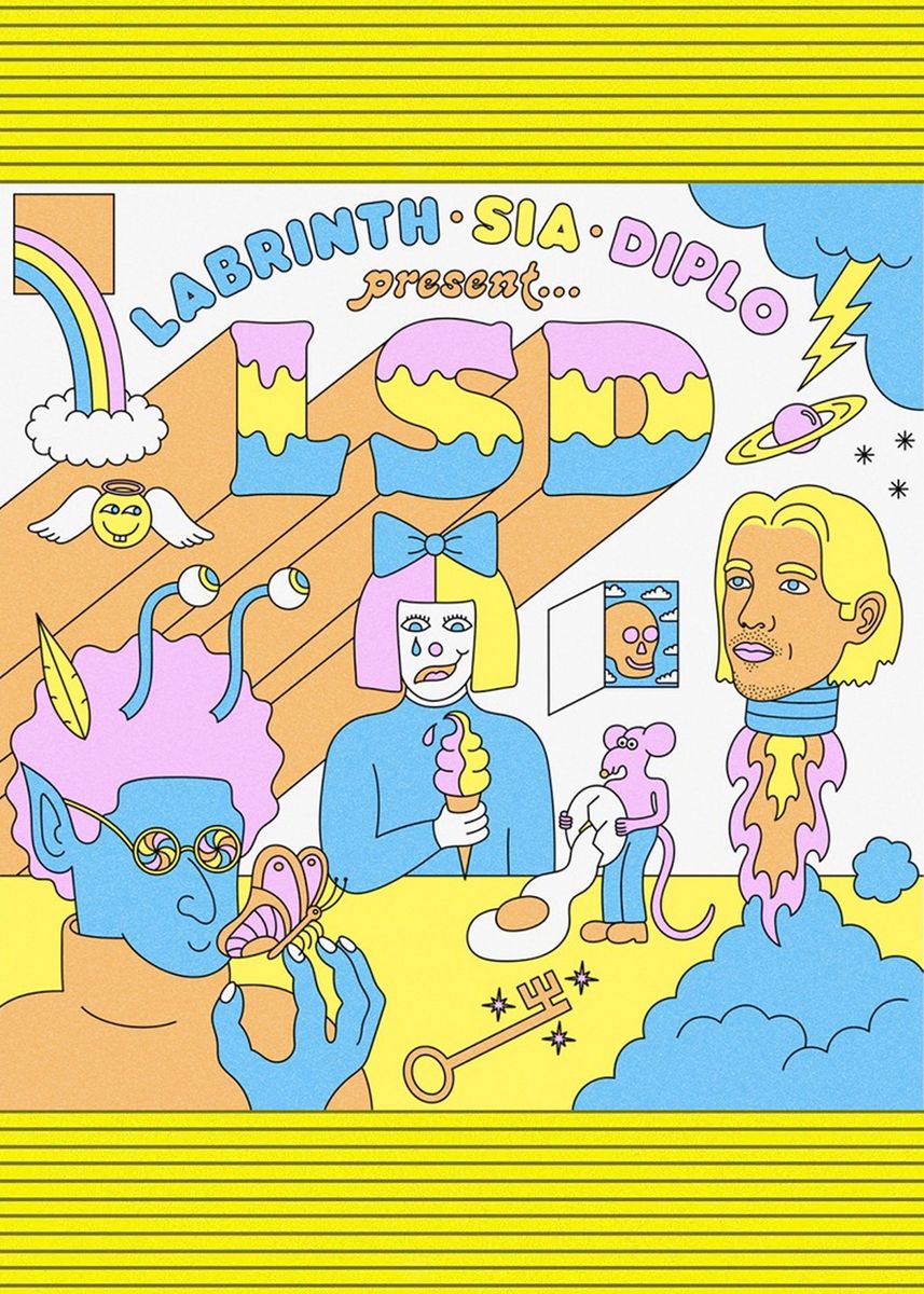 'LSD Cover' Poster by Arnau Estebanell | Displate