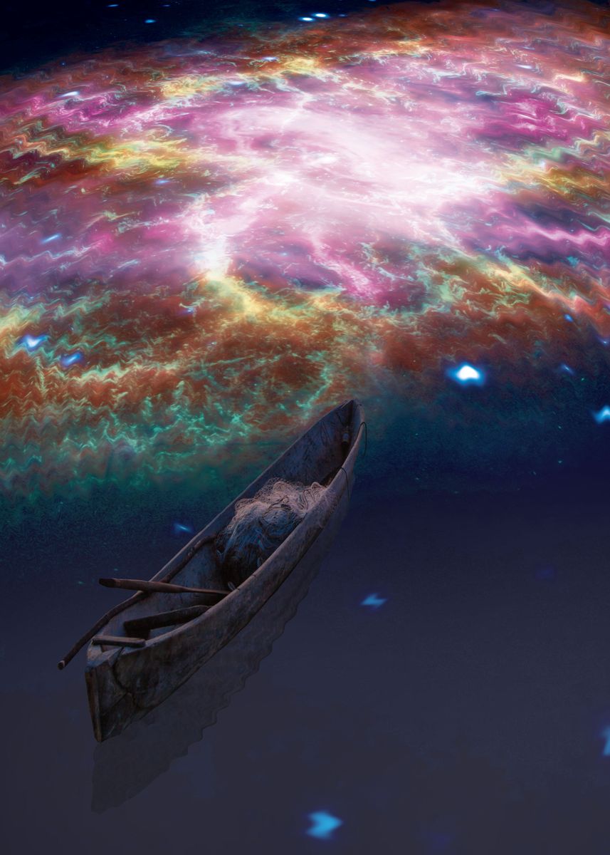 'Adrift in the crab' Poster by Lisa Chapin | Displate