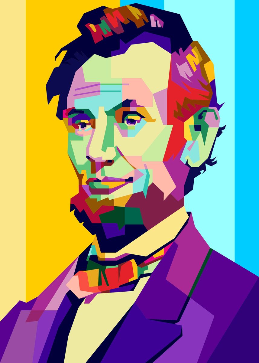 'Abraham Lincoln' Poster by Barnawi Madjiani Thahir | Displate