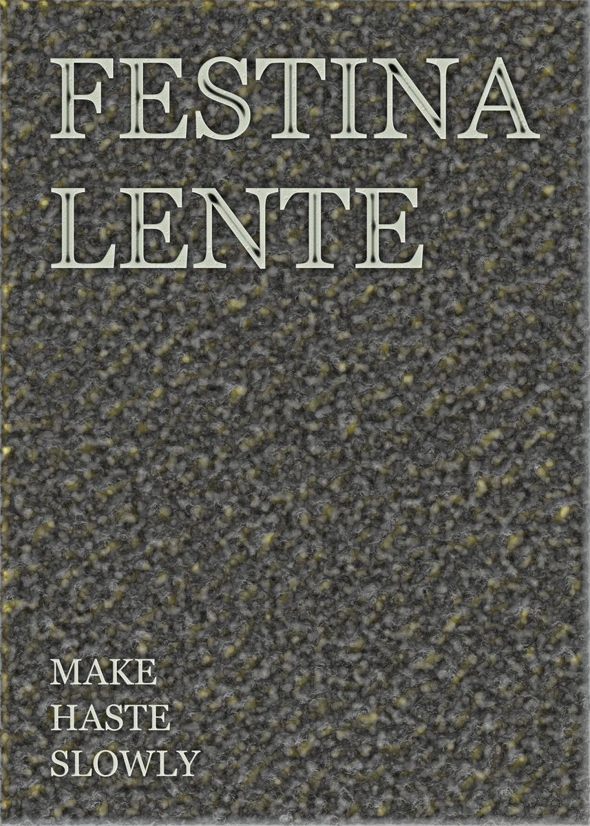 'Make Haste Slowly' Poster, picture, metal print, paint by Josh B ...